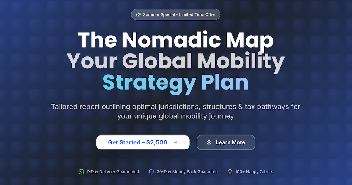 The Nomadic Map - Your Global Mobility Strategy Plan
